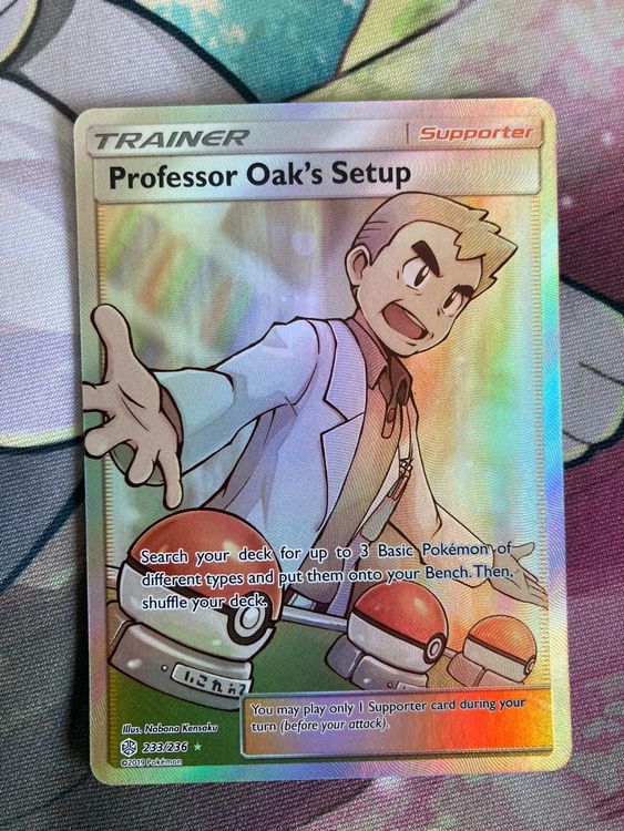 Professor Oak's setup cosmic eclipse Pokémon card trainer | Kaufen auf ...