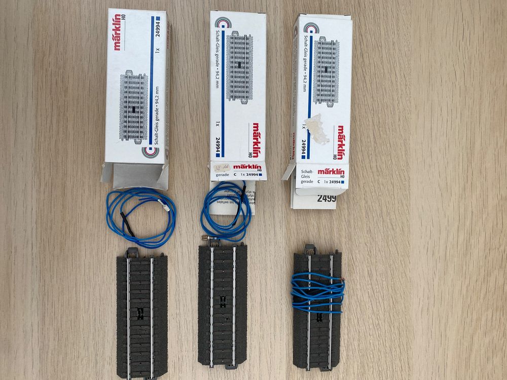 3x Märklin 24994 rail de contact voie C (Gebraucht) in Bulle für CHF 22 ...