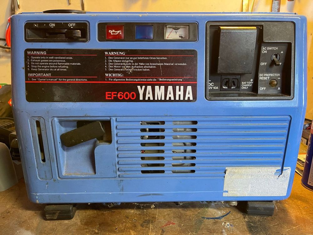 Yamaha EF600 600 Watt Generator, Inverter (Gebraucht) in Etzgen für CHF 250 – nur Abholung auf ...