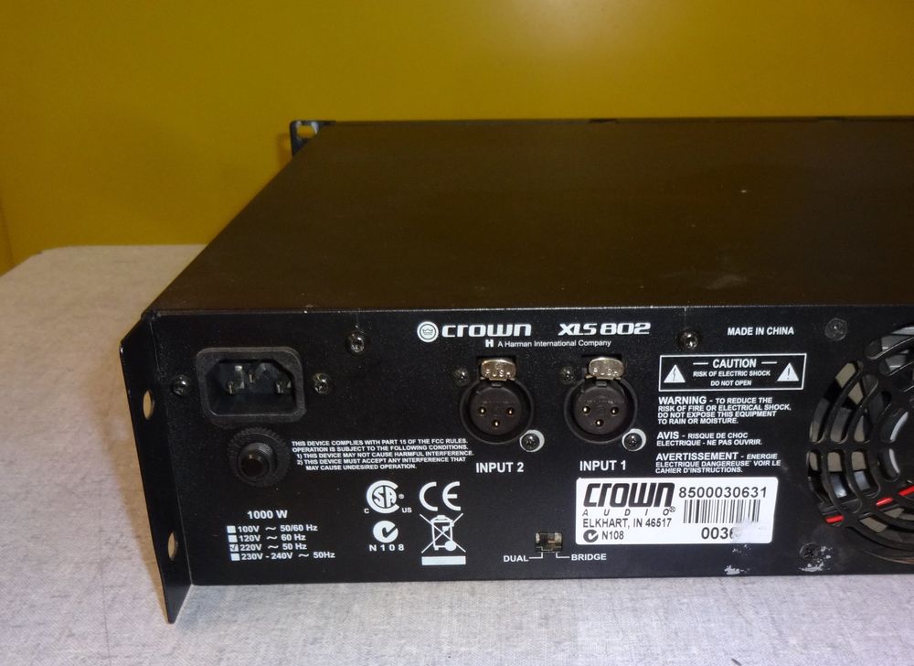 Endstufe Crown XLS 802 2 x 800 Watt | Kaufen auf Ricardo