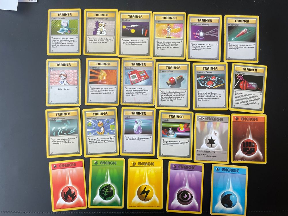 Pokemon Sammlung - WOTC - Base Set - Trainer und Energy | Kaufen auf ...