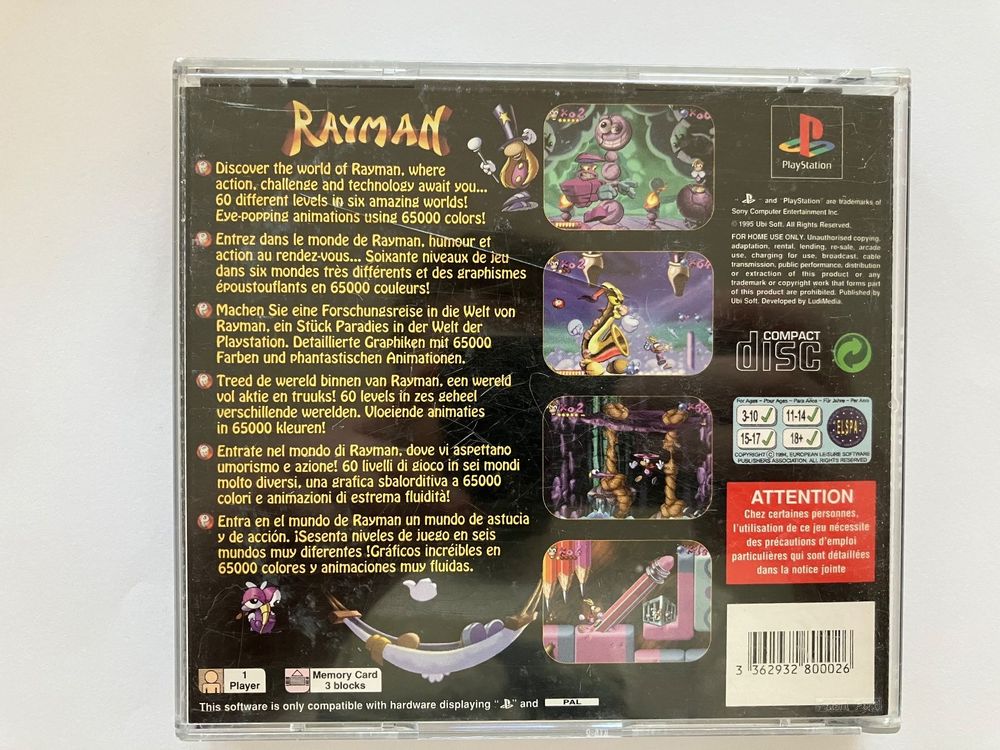 Rayman – PS1 | Kaufen auf Ricardo