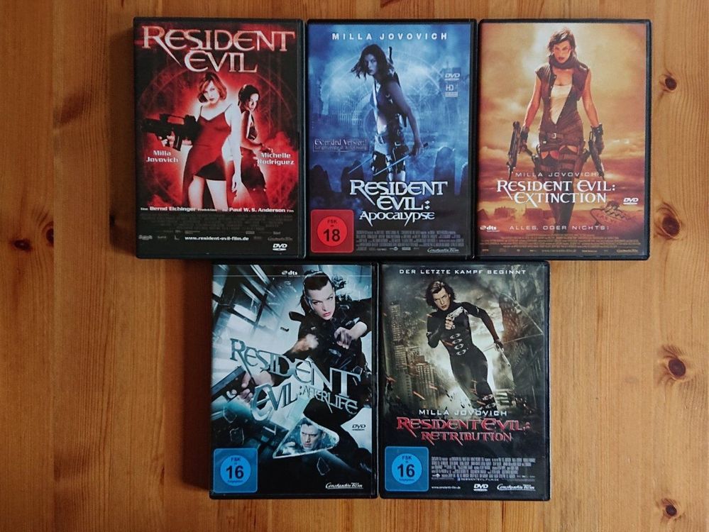 RESIDENT EVIL 1 bis 5 auf DVD | Kaufen auf Ricardo