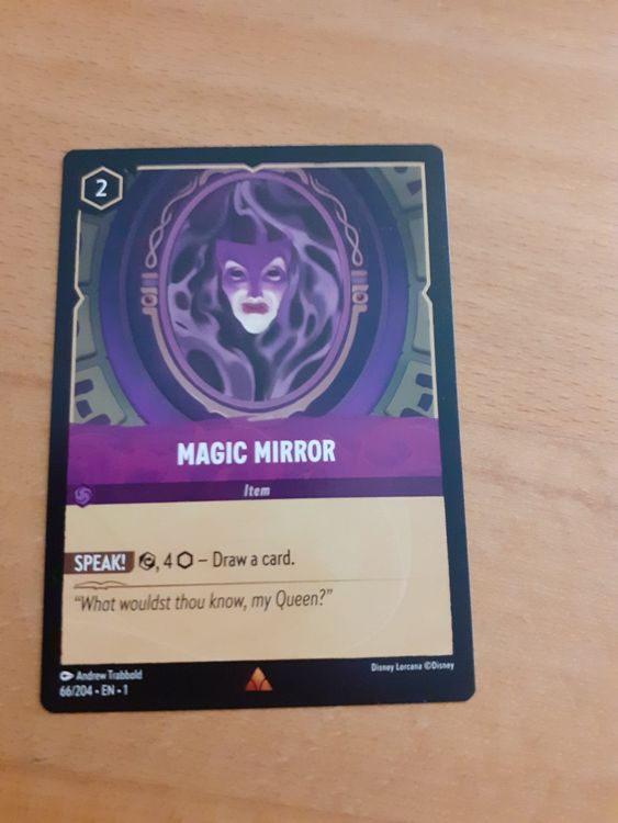 Lorcana - Magic Mirror- Rare Karte, Disney, 66/204 (Neu (gemäss ...