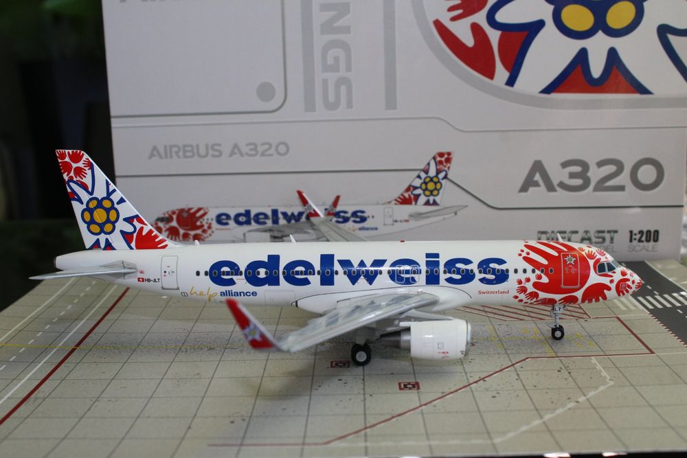 Edelweiss Air A320-223 "Help Alliance" (HB-JLTI), 1:200 (Neu und ...