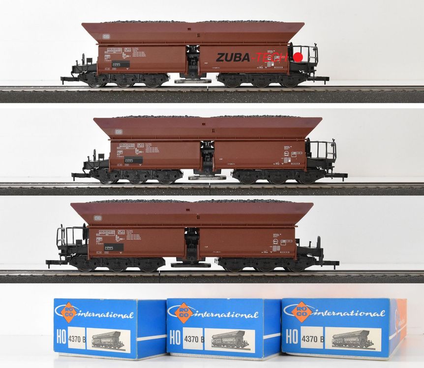 Roco 3x 4370 Selbstentladewagen der DB H0 GS mit OVP (Gebraucht) in St ...