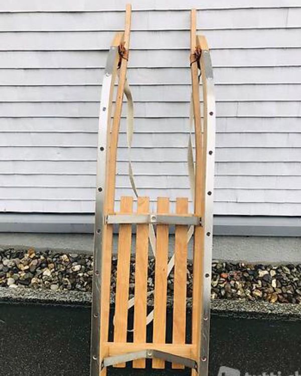 Holzschlitten Rennschlitten Rodel (bob davoser schneesport) (Gebraucht ...