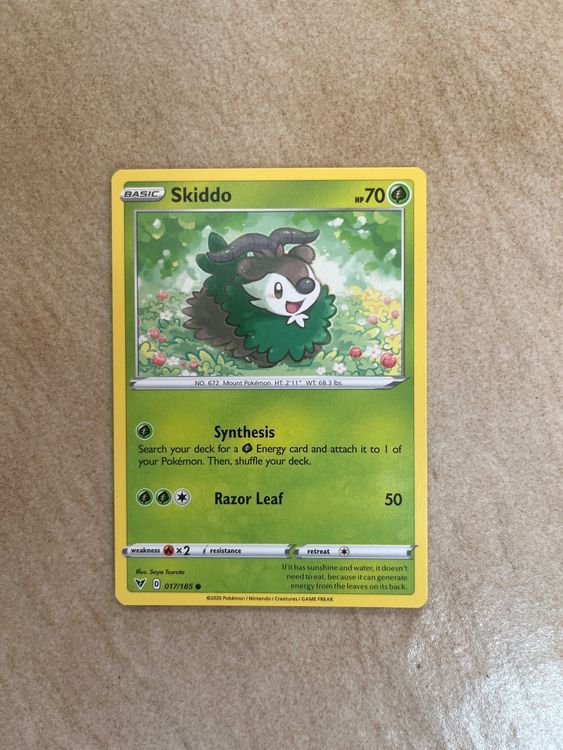 Carte Pokemon Skiddo - Vivid Voltage - EN (Gebraucht) in Vernayaz für CHF 1 – mit Lieferung auf ...