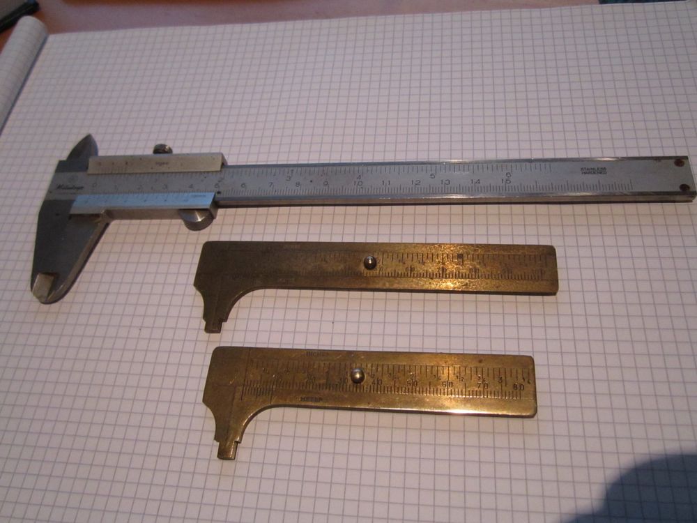 Schieblehre Mitutoyo 2 x Messing Schieblehre Messschieber | Kaufen auf ...