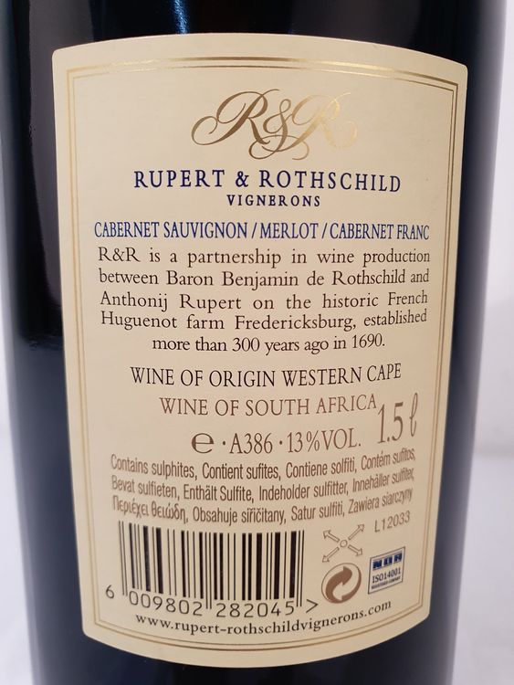 Magnumfl. RUPERT & ROTHSCHILD Baron Edmond 2010 (Ref. Nr. 5) (Gebraucht ...