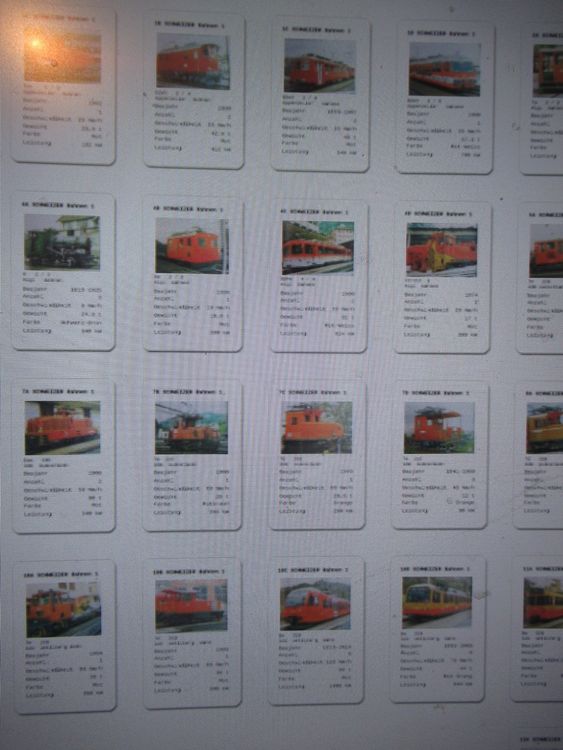 Privatbahnen I Quartett 52 Karten (Neu und originalverpackt) in Herznach für CHF 32 – mit ...