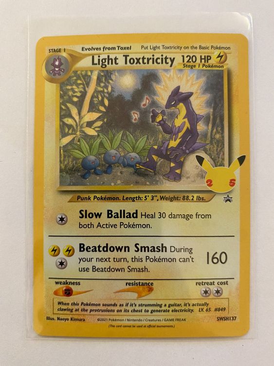 Pokemon Light Toxtricity SWSH 137 EN (Neu (gemäss Beschreibung)) in ...