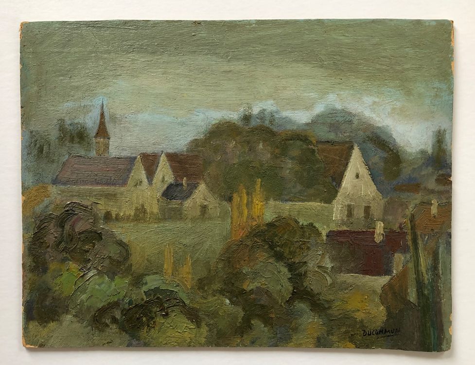 Peinture huile sur Carton de J. Ducommun 1920- 1958 (Gebraucht) in ...
