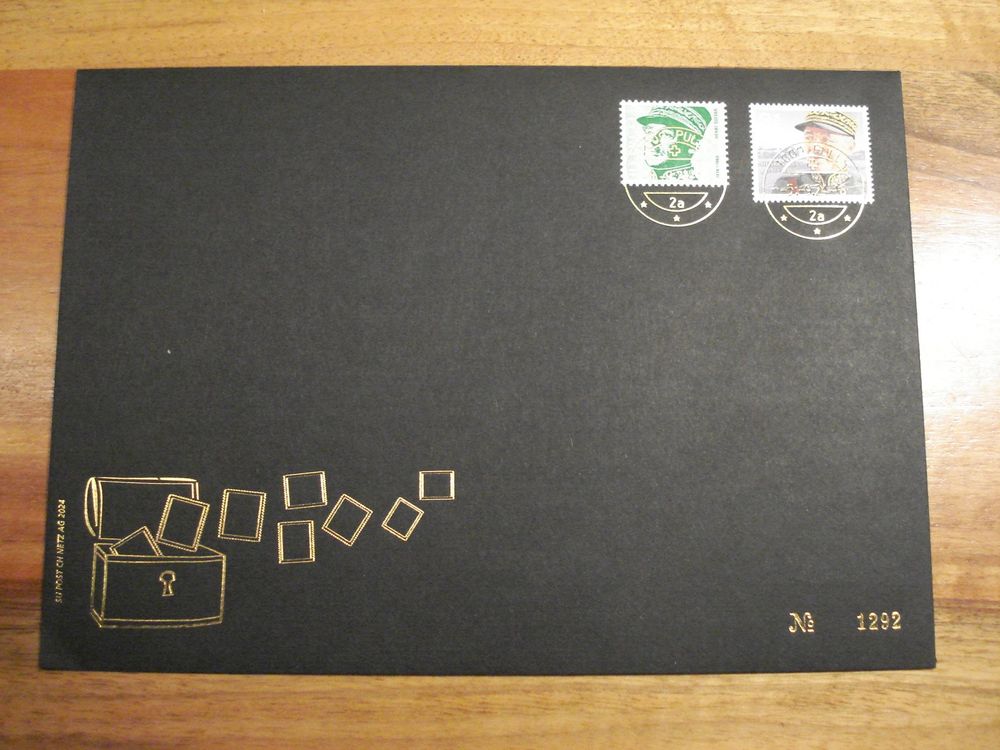 Sonderbrief 2024, General Guisan,nummeriert,goldener Stempel (Gebraucht ...