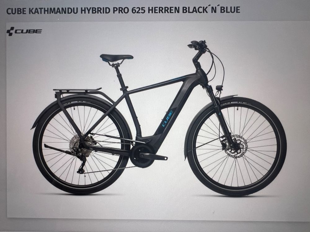 Cube Citybike Kathmandu Pro 635 Herren black` n` blue 62cm (Gebraucht ...
