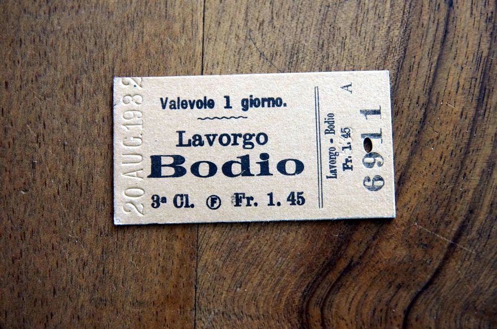 3.Kl. Billet Lavorgo - Bodio - 1932 | Kaufen auf Ricardo