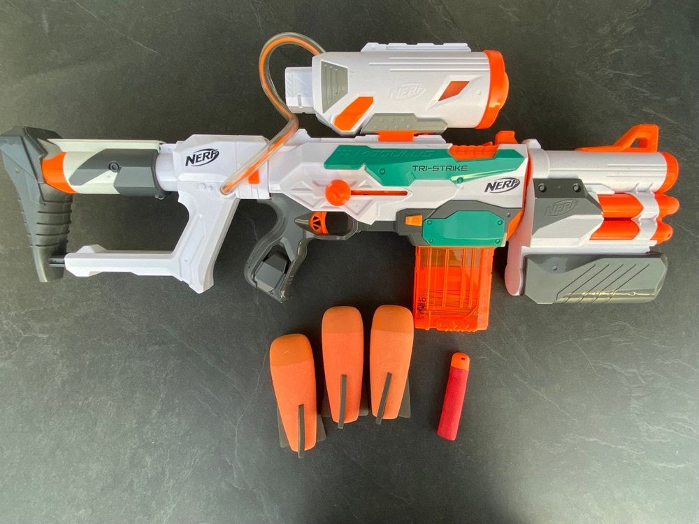 Nerf Tri-Strike mit Munition | Kaufen auf Ricardo