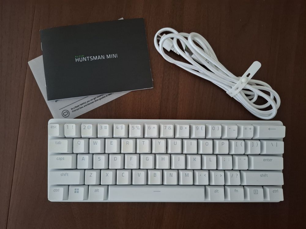 Razer Huntsman Mini – 60 % Gaming Tastatur - weiss (Gebraucht) in ...