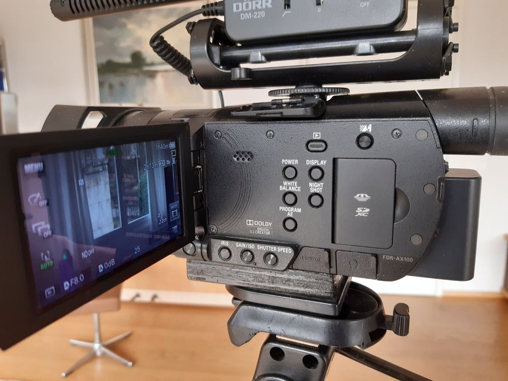 Sony FDR-AX 100E 4K Camcoder, externes Mik. und Speisegerä | Kaufen auf ...