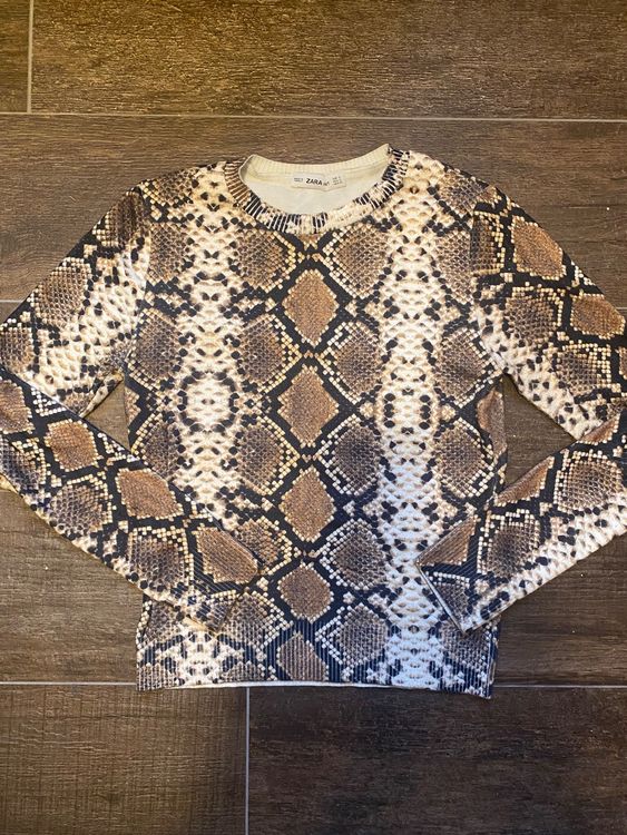 ZARA KNIT 🤎 reptile snake pullover S (Gebraucht) in Muraz (Collombey ...