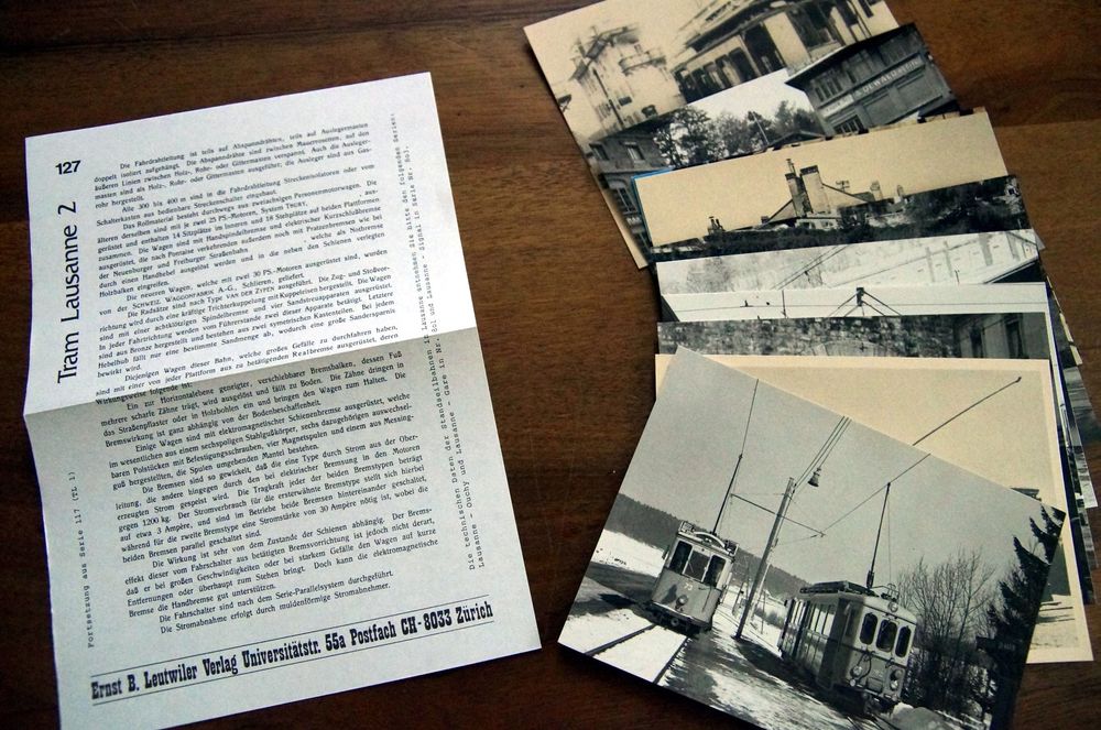 127 Tram Lausanne 2 - Ernst B. Leutwiler - AK-Serie (Gebraucht) in ...