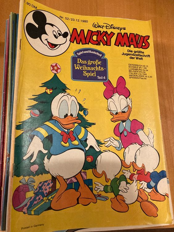 Micky Maus gesamter Jahrgang 1980 (52 Hefte) (Gebraucht) in Goldau für CHF 10 – mit Lieferung ...