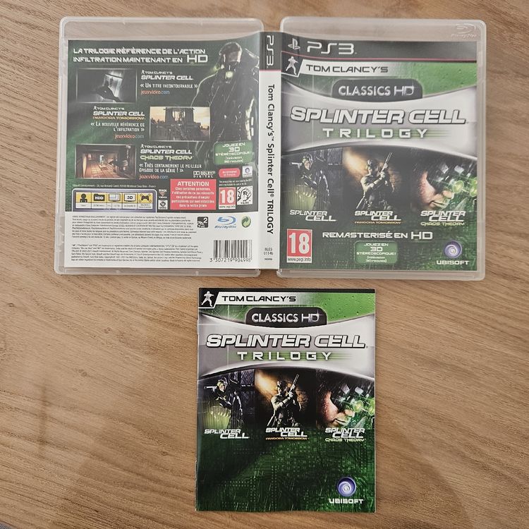 Splinter cell HD Trilogy - PAL FR - PS3 | Acheter sur Ricardo