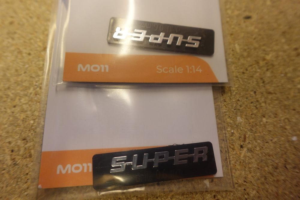 Scania Super Schriftzug für 1/14 LKW neu ab 1.- (Neu und ...