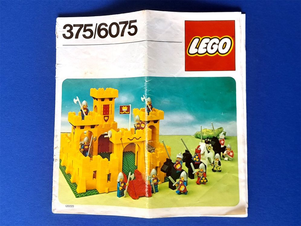 LEGO Bauanleitung 375 / 6075 Gelbe Burg - Yellow Castle (Gebraucht) in ...