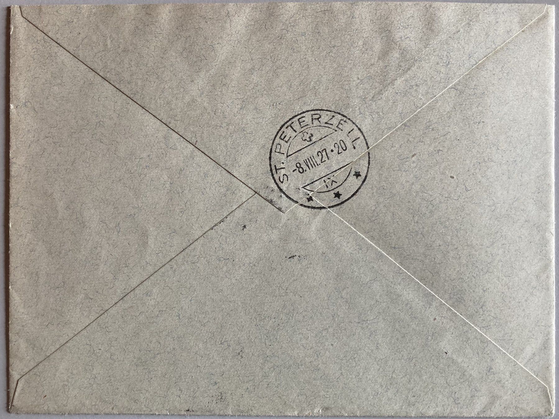 Flugpost vom 8. August 1927 mit F6, Kat. 120 Fr. (Gebraucht) in Flawil für CHF 15 – mit ...