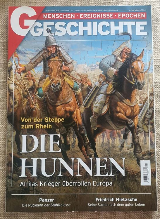 Geschichte Magazin 1/2023 Die Hunnen Attila Nietzsche u.v.m. (Gebraucht) in Zollikerberg für CHF ...