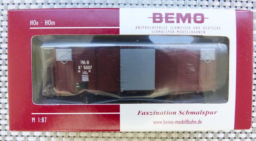 Bemo HOm Art. 2250 107; Güterwagen K3 5007 der RhB | Kaufen auf Ricardo