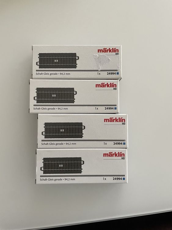 24994 Märklin Schalt-Gleis gerade 4x (Neu und originalverpackt) in ...