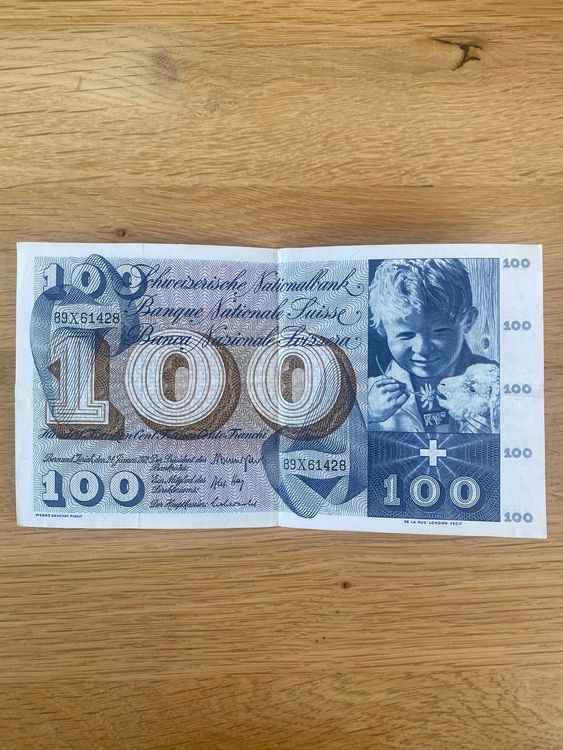 alte 100 Franken Note | Kaufen auf Ricardo