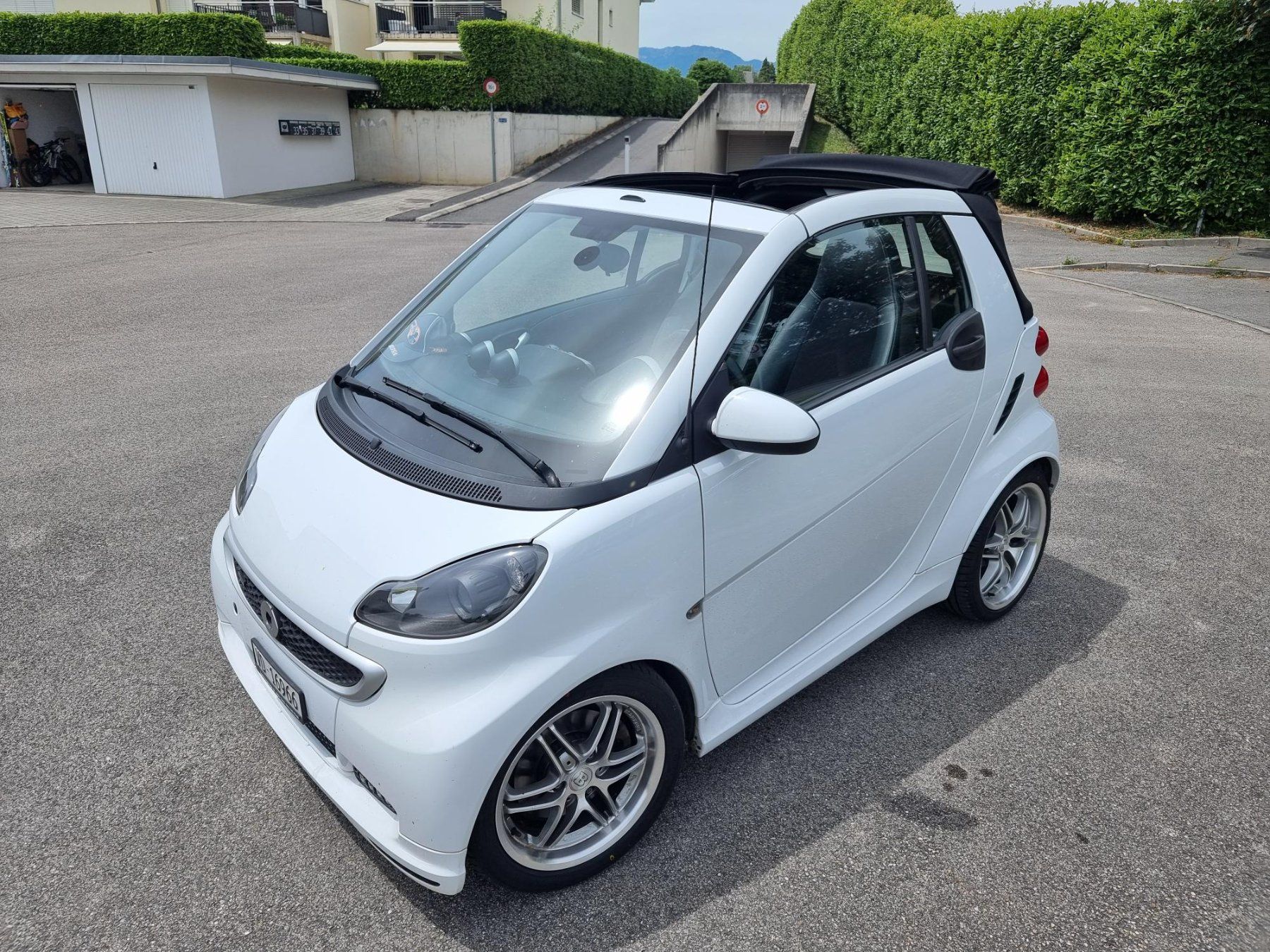 SMART ForTwo Cabriolet BRABUS blanche Softouch Xclusive 2014 (Gebraucht ...