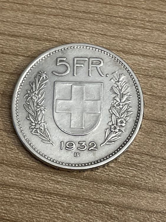 5 Franken Schweiz 1932 Silber | Kaufen auf Ricardo
