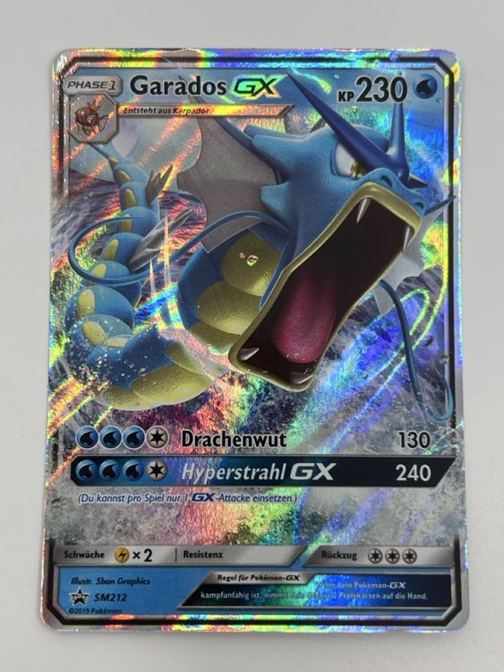 Garados Gyrados GX SM212 - Top Pokémon Karte Holo 🇩🇪 (Gebraucht) in ...