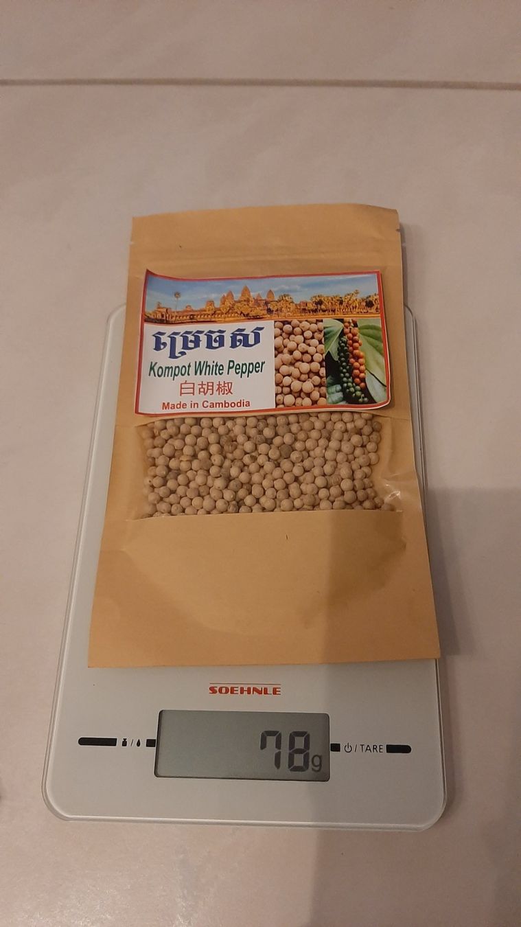 K.. R) Original Kompot Pfeffer weiss aus Kambodscha (Neu und ...