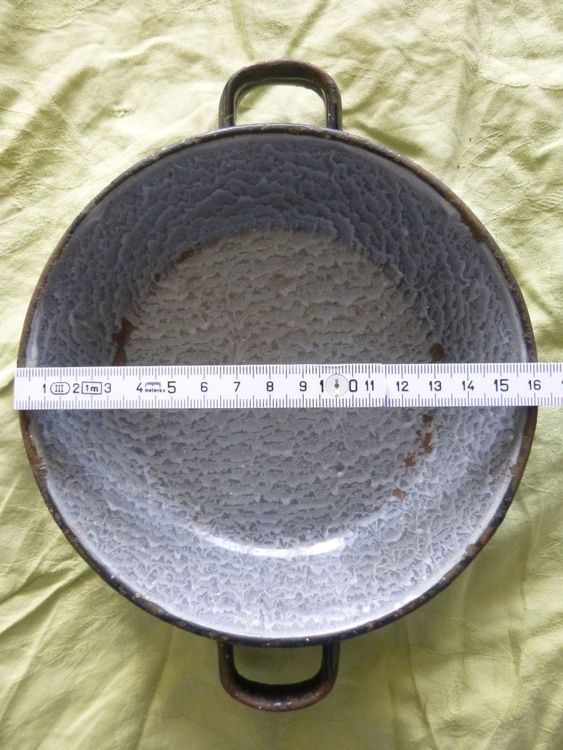 Antikes Emaille Pfännchen, Pfanne aus Guss- Eisen | Kaufen auf Ricardo