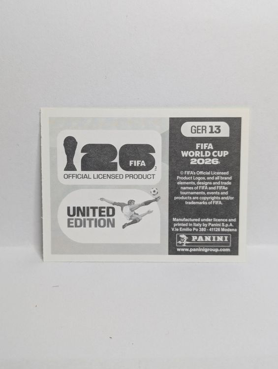 Panini WM 2026 - GER 13 - Emblem GERMANY (Neu (gemäss Beschreibung)) in ...