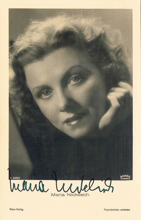 Maria Nicklisch 1904-95 Autogramm signiert Vintage Foto 9x14 (Gebraucht) in Bischofszell für CHF ...