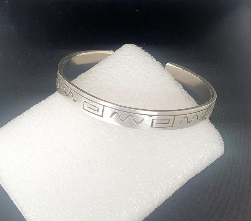 Vintage Armreif aus 925 Silber mit speziellem Muster, Top! (Gebraucht ...