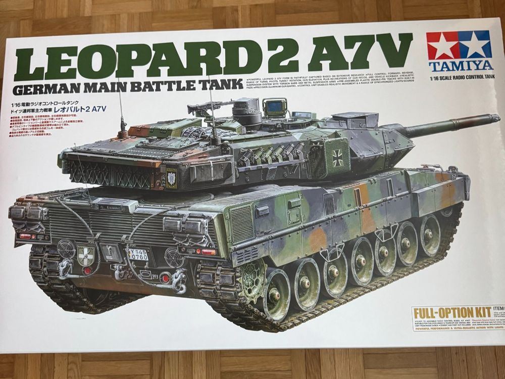 Tamiya Panzer German Battle Tank Leopard 1:16, Full Option (Neu und ...