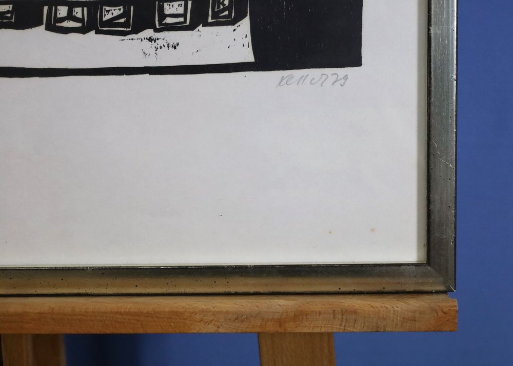 Heinz Keller 1928-2019, grosser Holzschnitt, handsigniert (Gebraucht) in Zug für CHF 37 – mit ...