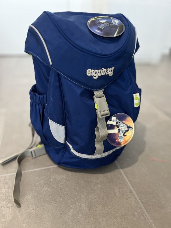 ergobag Kindergartenrucksack, blau mit Space Kletties | Kaufen auf Ricardo