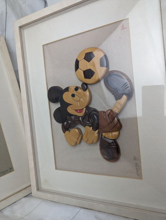 3 Mickey Mouse Disney Bilder Holz gross (Gebraucht) in Baden für CHF 65 ...
