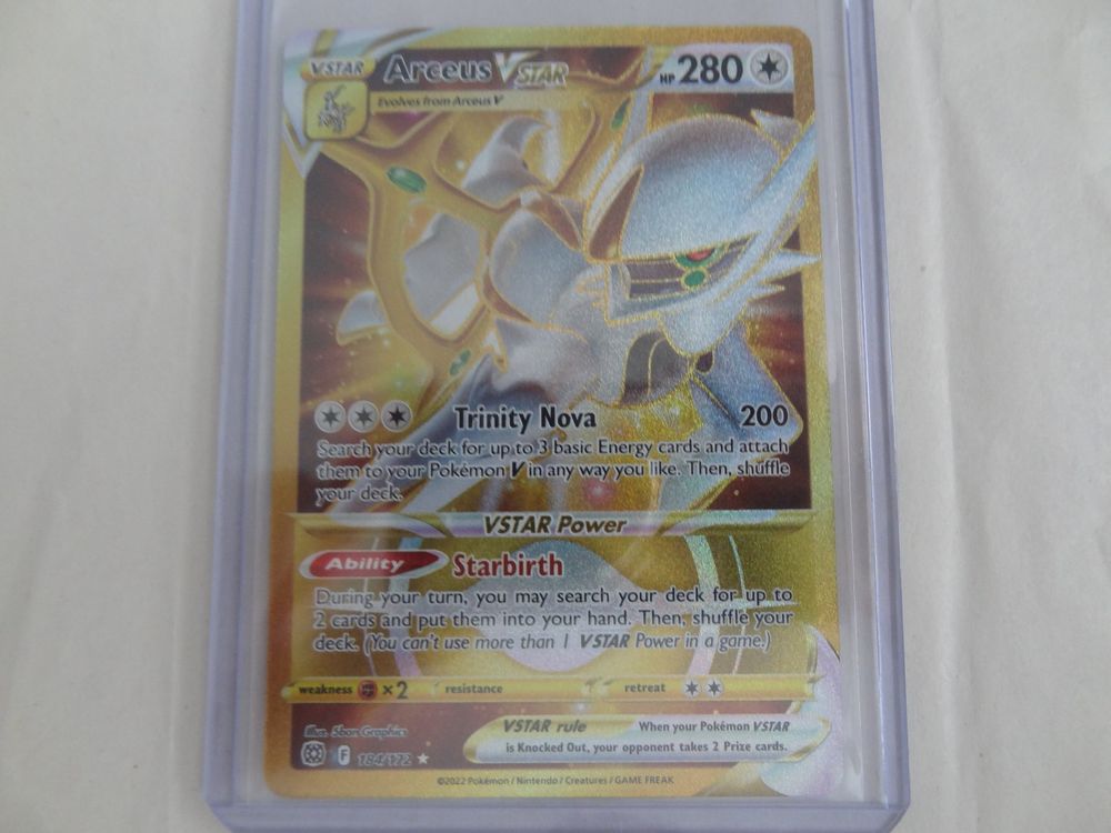 Arceus VSTAR 184 Brilliant Stars Secret Rare Gold E (Neu (gemäss Beschreibung)) in Lyss für CHF ...