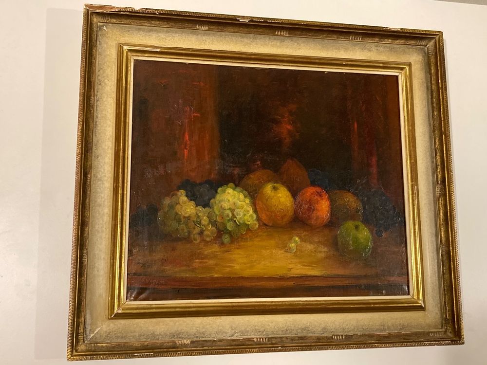 Gottlieb Wasem 1951 (1902-1969) Stillleben mit Früchten (Gebraucht) in ...