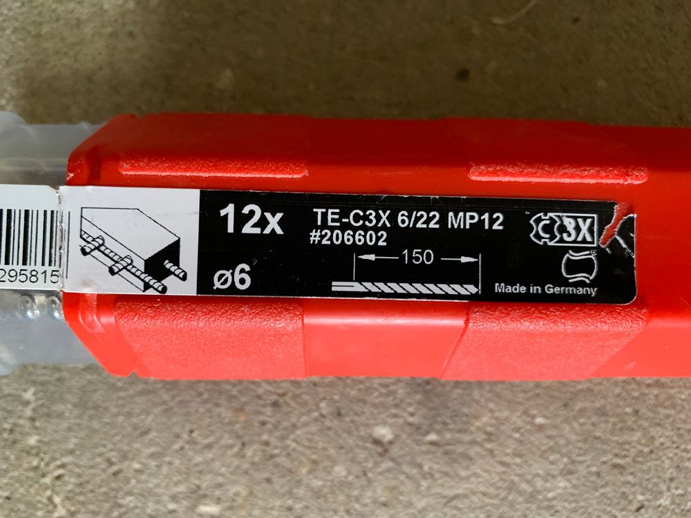 Hilti Bohrer Set 5 St. 150mm DN6 Neu!!! (Neu und originalverpackt) in ...