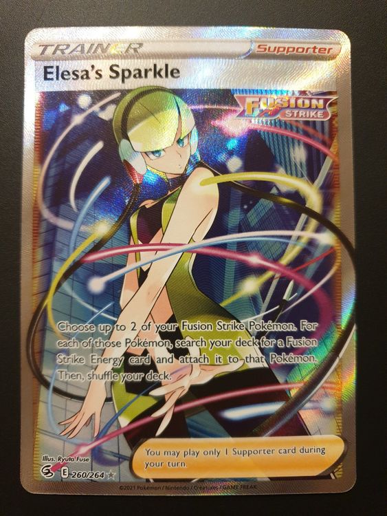 Pokemon Karte Trainer Elesa`s Sparkle 260/264 / Full Art NM (Gebraucht ...